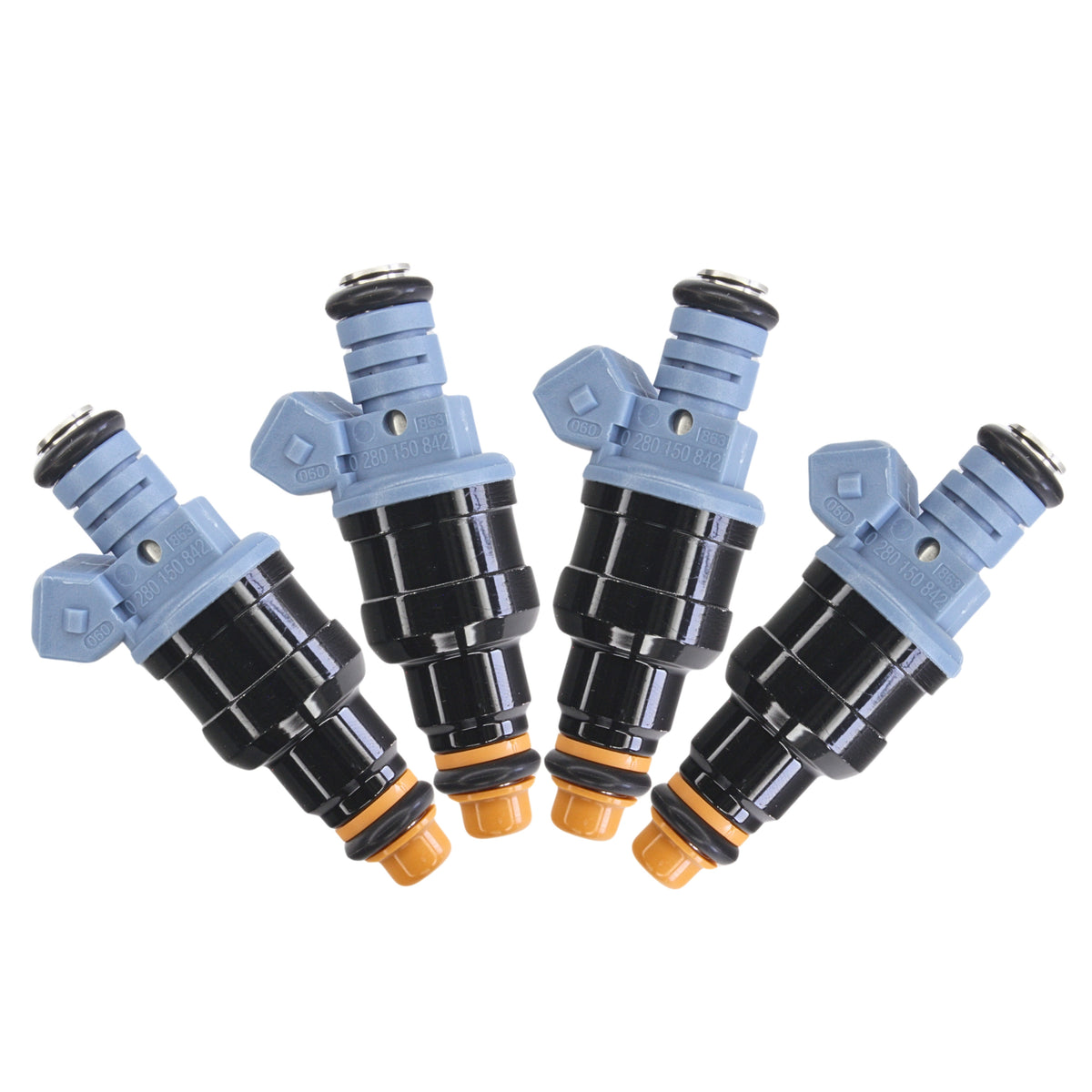 4 x Fuel Injectors 160lb 1680cc fit Bosch 0280150842 152lb 1600cc Indy ...