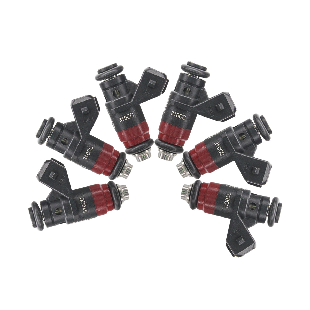 6 x 30lb 310cc fit Deka Compact Short Fuel Injectors FI114700 EV1 High ...