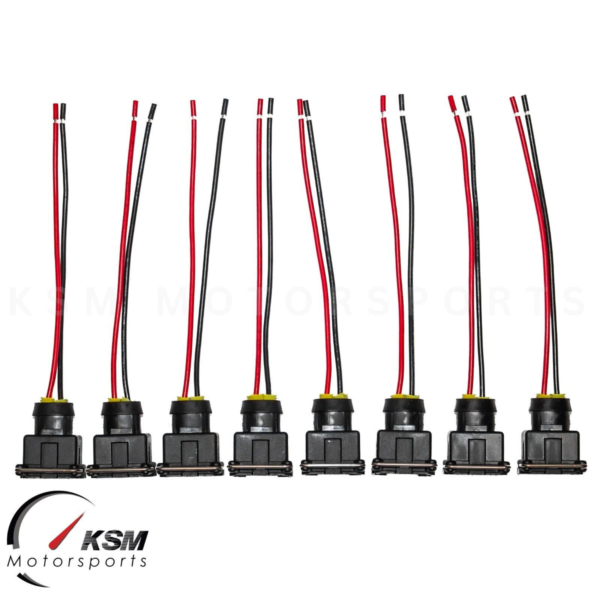 8 x EV1 OBD1 Fuel Injector Connectors Plugs Wiring Clips Pigtails fit ...