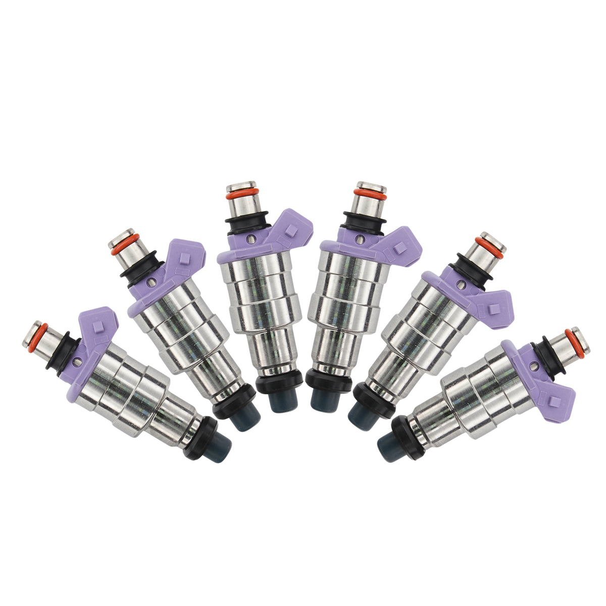 6 550cc 52lb FUEL INJECTORS FOR NISSAN SKYLINE R32 R33 GTR RB25 RB26DE ...