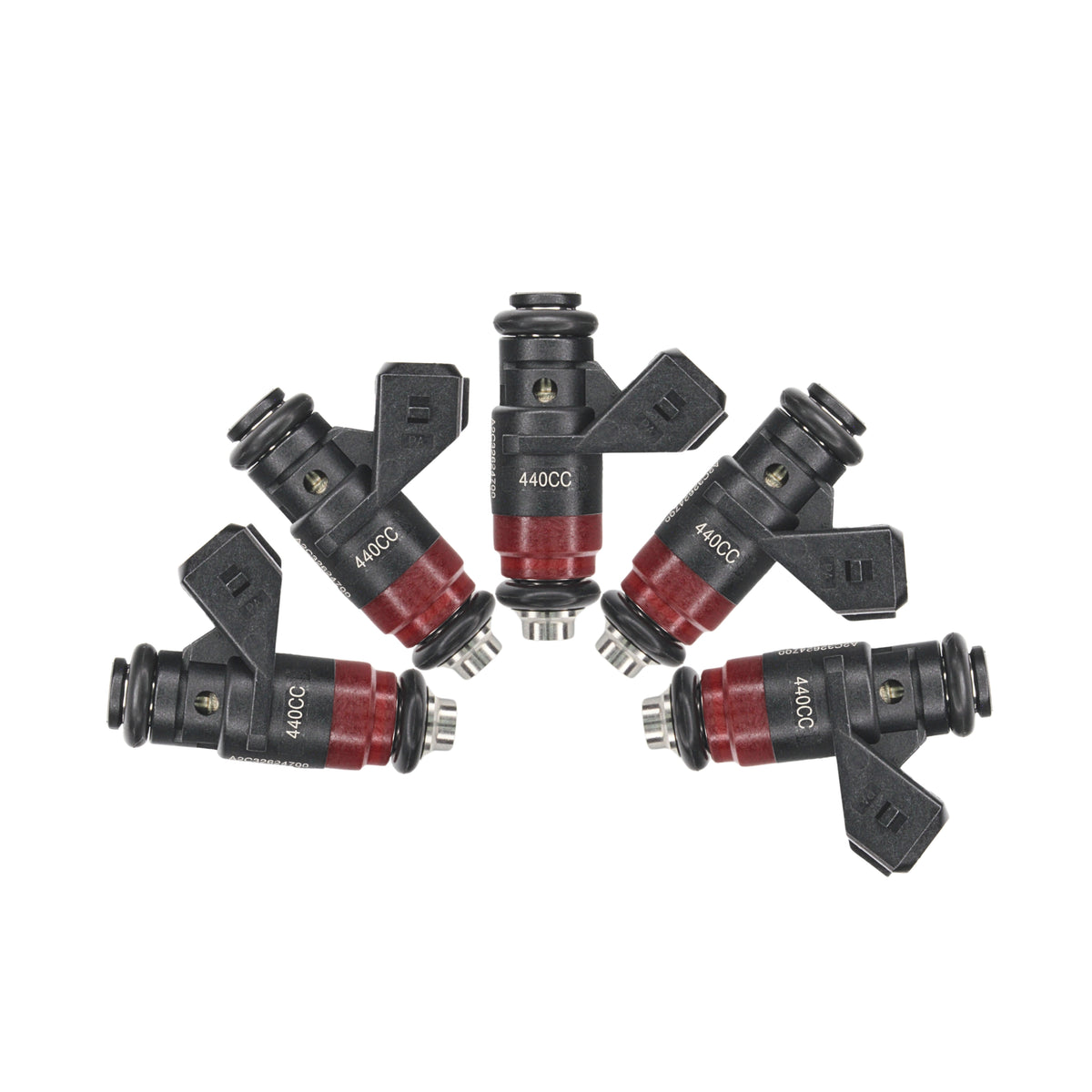 5 x 42lb 440cc fit Deka Compact Short Fuel Injectors FI114700 EV1 High ...